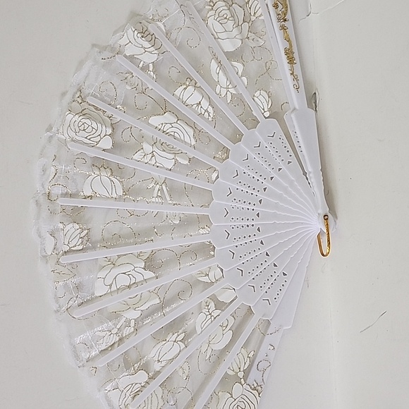 Party Supplies | 5x Vintage Rose Lace Floral Folding Hand Fans | Poshmark